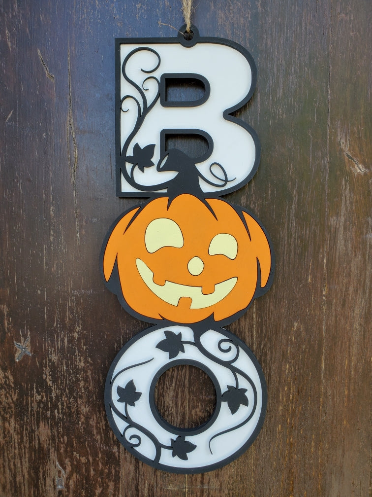 DIY 17" Halloween Boo Sign – I Create